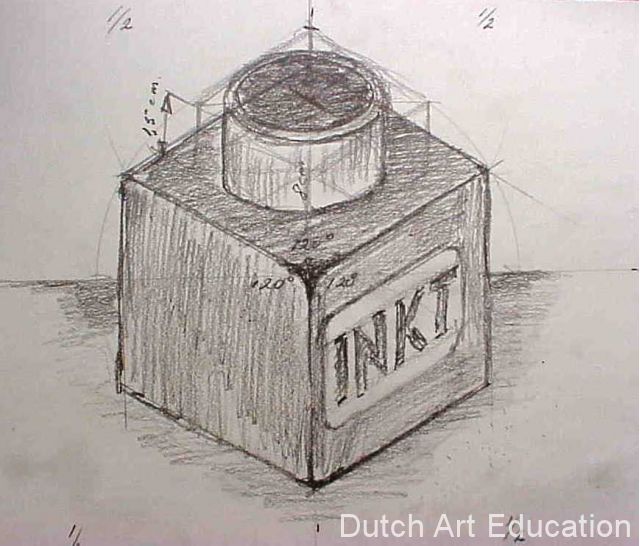 Isometrische schets / stilleven. | Dutch Art Education